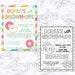 Donuts With Grownups, Donuts With Grownups Invitation, Donuts With ...