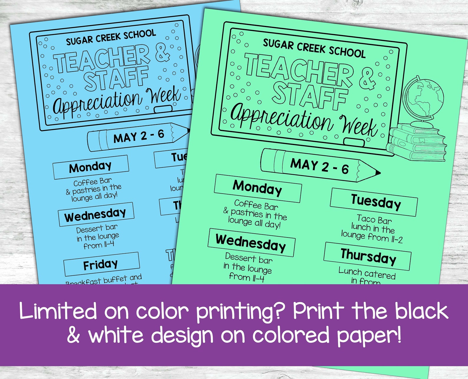 Editable Teacher Appreciation, Editable Teacher Appreciation Week ...