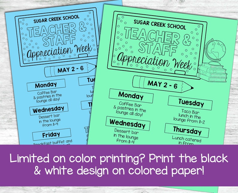 Editable Teacher Appreciation, Editable Teacher Appreciation Week ...
