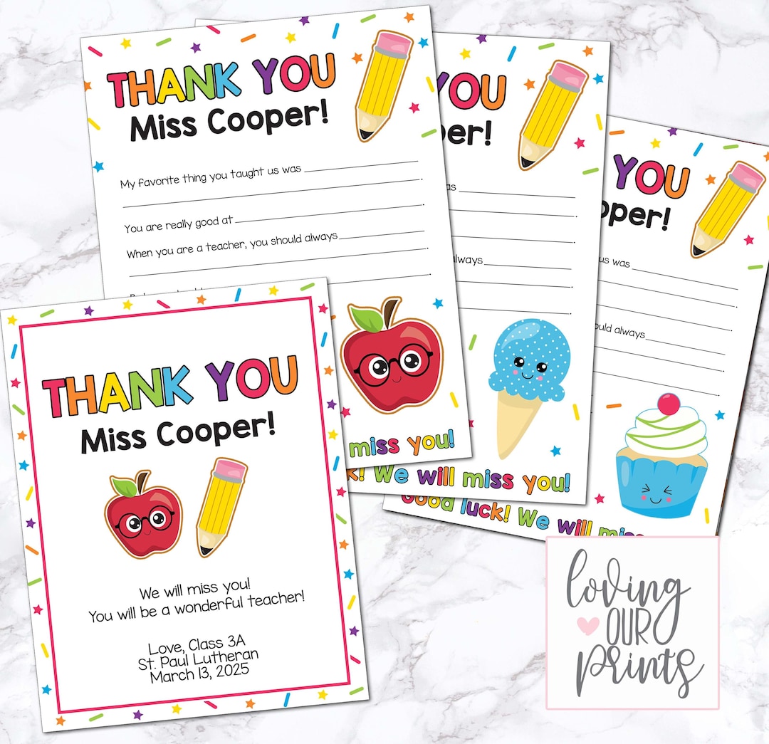 Student Teacher Gift From Students Digital, Student Teacher Gift Ideas ...