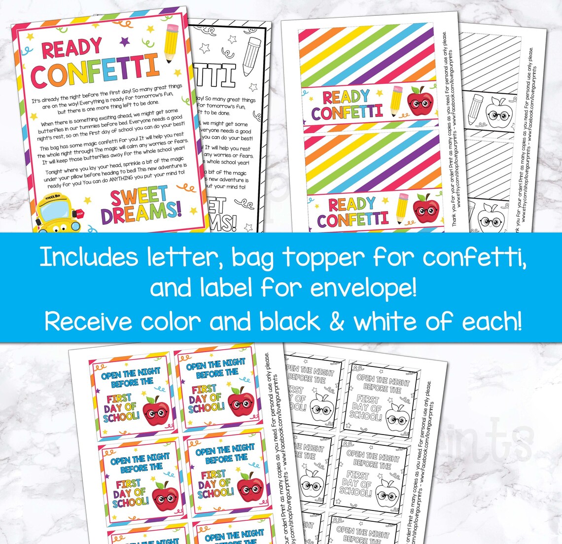 Ready Confetti, Ready Confetti Printable, Ready Confetti Tags Printable ...