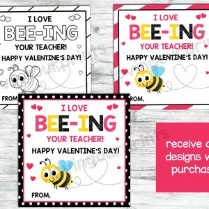 Valentines From Teacher, Editable Valentine Card, Editable Valentine ...