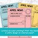 Editable April Newsletter Template, Preschool News Letter, Preschool ...