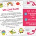 Back to School Parent Letter, Editable Back to School Letter to Parents ...