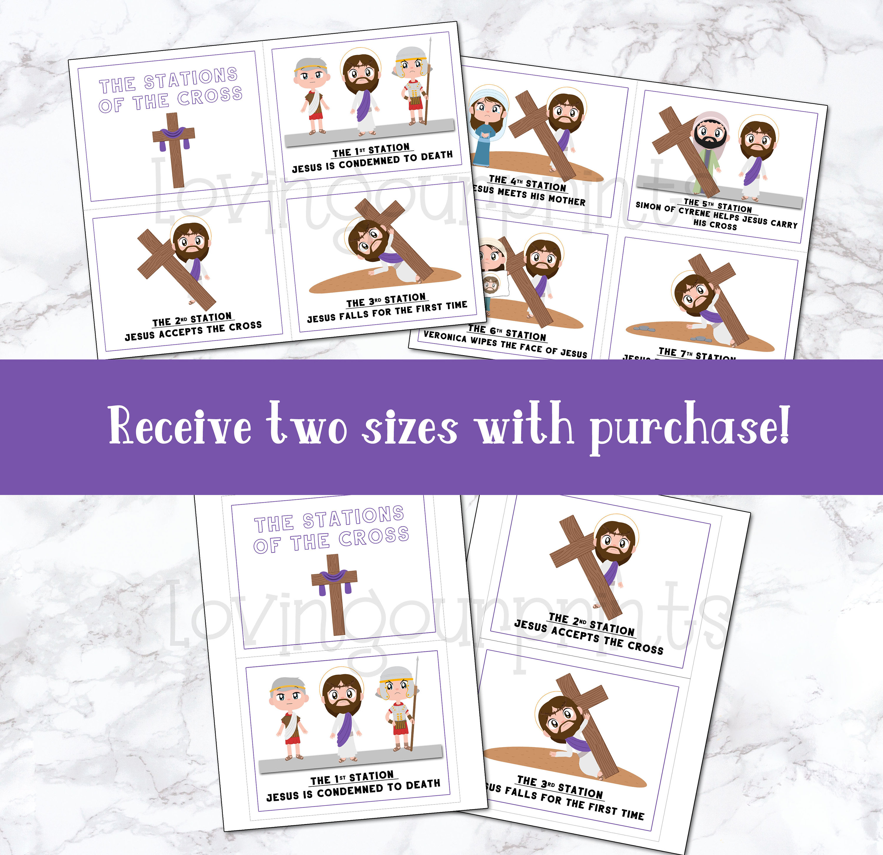 Stations of the Cross for Kids Easter Story Kids Stations of - Etsy