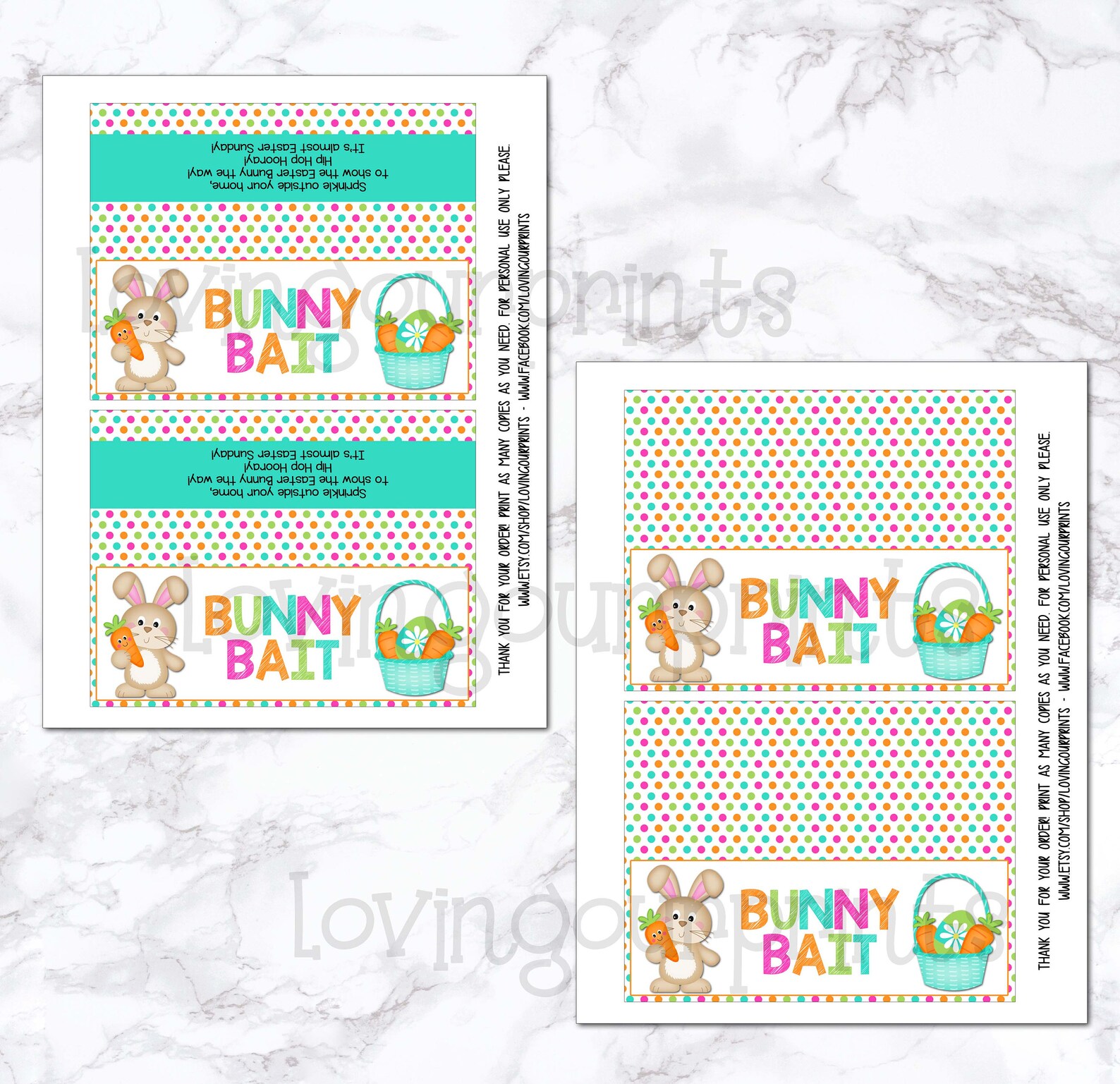 Bunny Bait Tags Bunny Bait Printable Easter Bunny Bait | Etsy