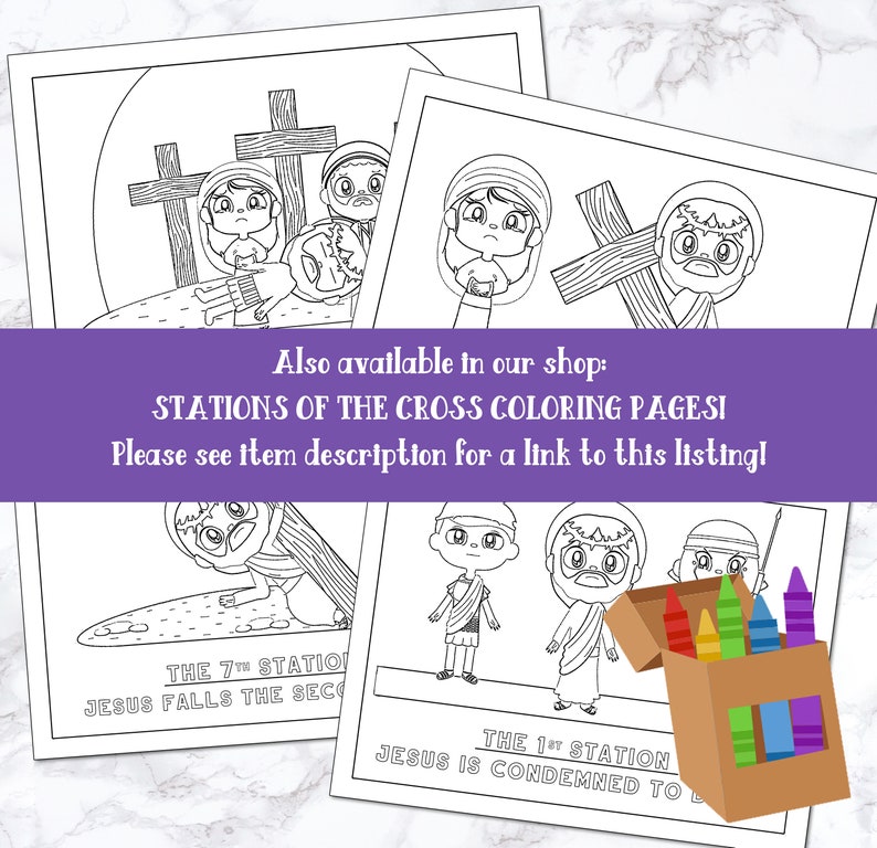 Stations of the Cross for Kids Easter Story Kids Stations of - Etsy