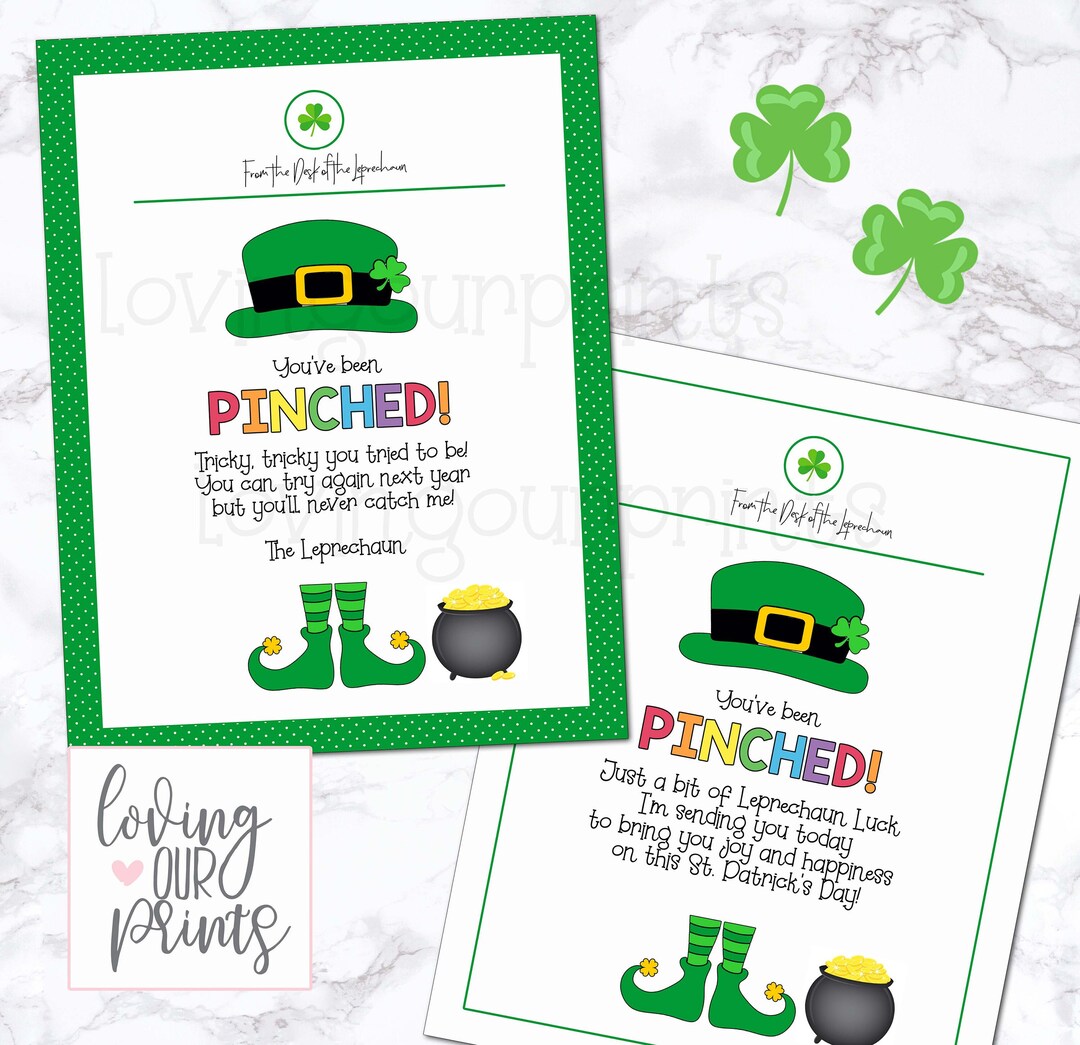 Leprechaun Trap Note, St. Patrick's Day Printable, Leprechaun Note for ...