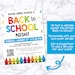 Back to School Night Flyer, Editable Back to School Night Template ...