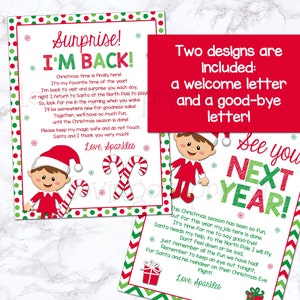 Elf Arrival Letter, Editable Elf Letter, Elf Letter Printable, Elf ...
