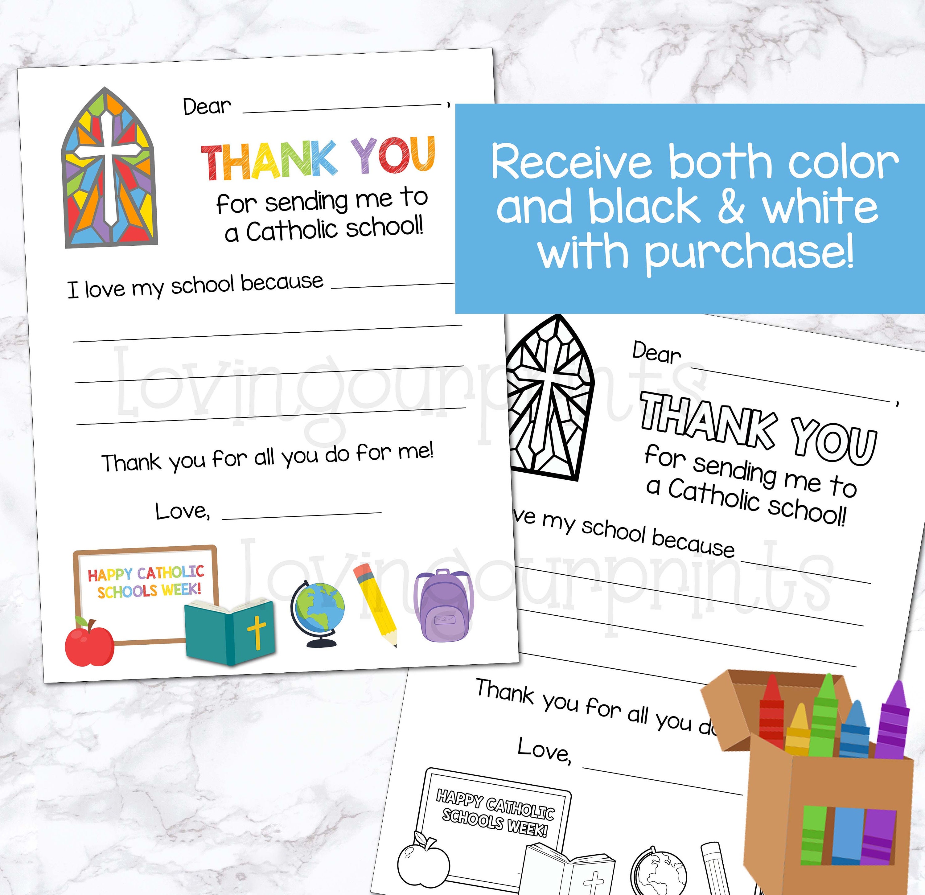 Catholic Schools Week, Thank You Mom and Dad, I Love My Catholic School ...