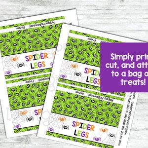 Halloween Treat Tags, Editable Halloween Tags for Kids, Halloween ...