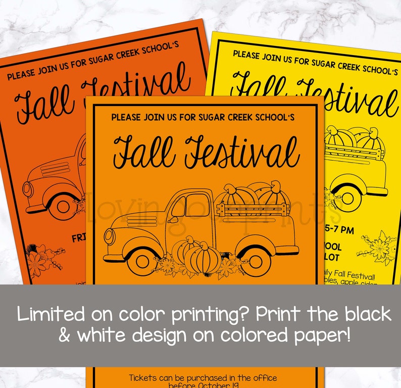 Fall Festival, Editable Fall Fest Flyer, Editable Fall Festival Flyer ...