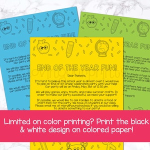 End of the Year Letter, Editable End of the Year Letter to Parents ...