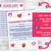Editable Valentine's Day Class Party Flyer, Valentines Day Class Party ...