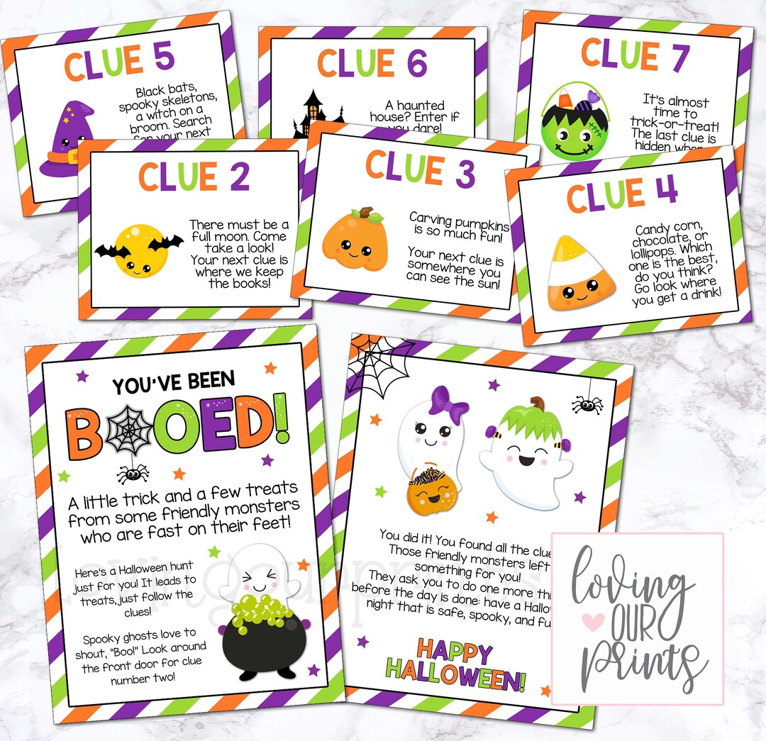 Halloween Scavenger Hunt for Kids, Halloween Scavenger Hunt, Halloween ...