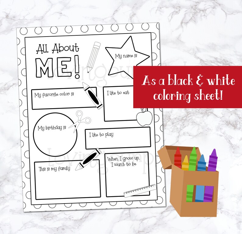 Back to School Interview, First Day of School Printable, All About Me ...