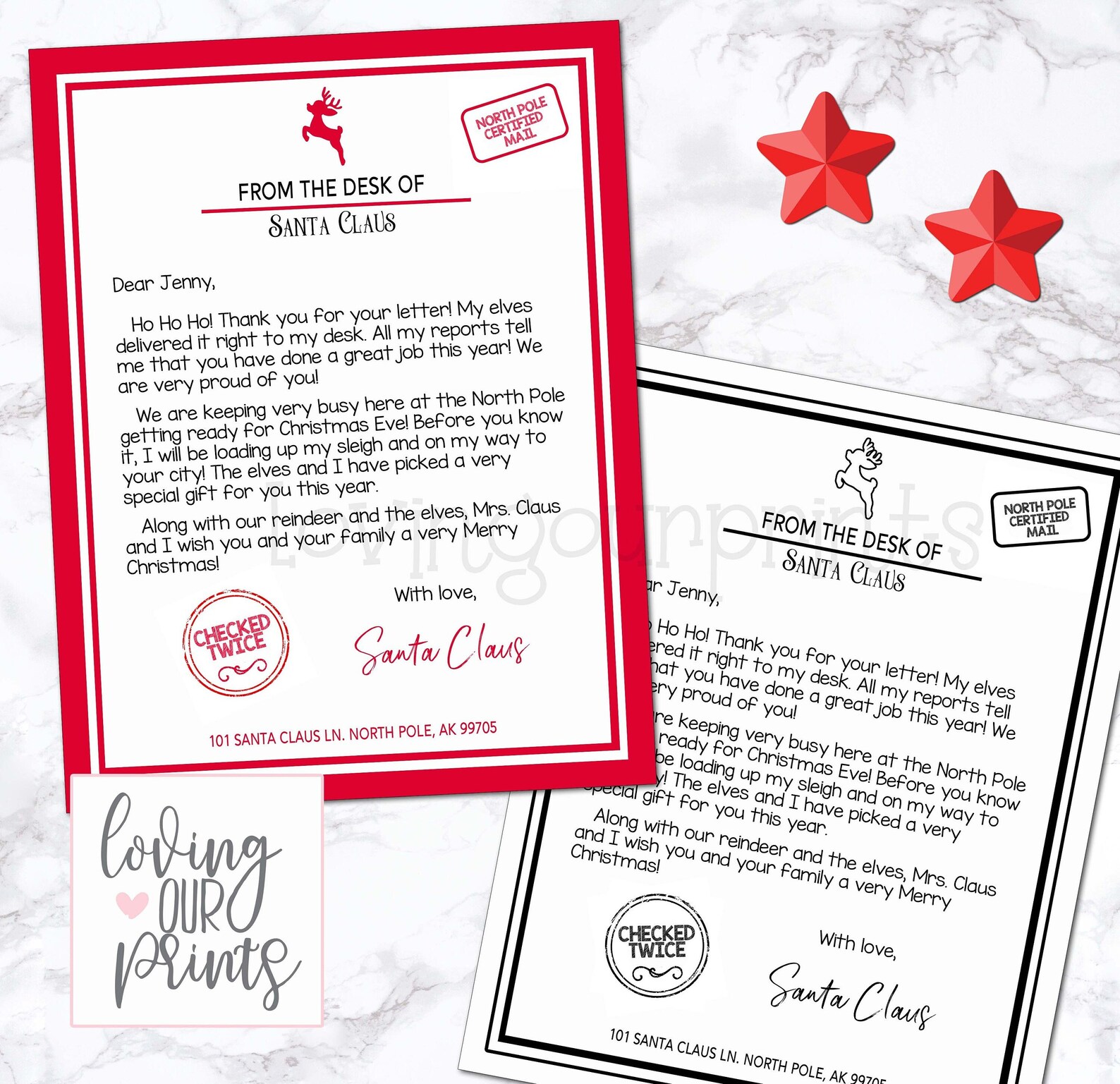 Editable Letter From Santa, Editable Letters From Santa, Editable ...