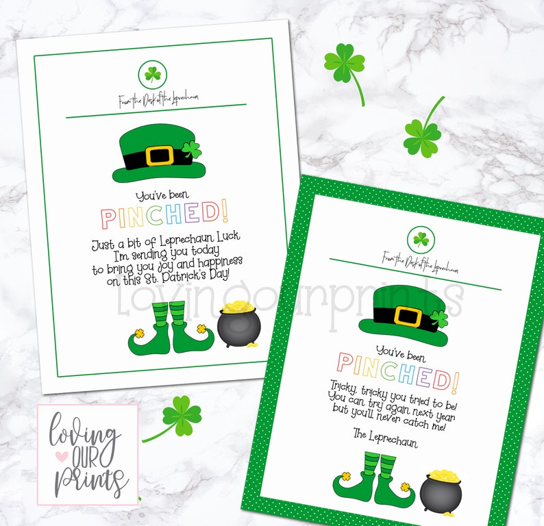 Leprechaun Trap Note St. Patrick's Day Printable - Etsy