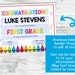 Editable First Grade Certificates First Grade Graduation - Etsy