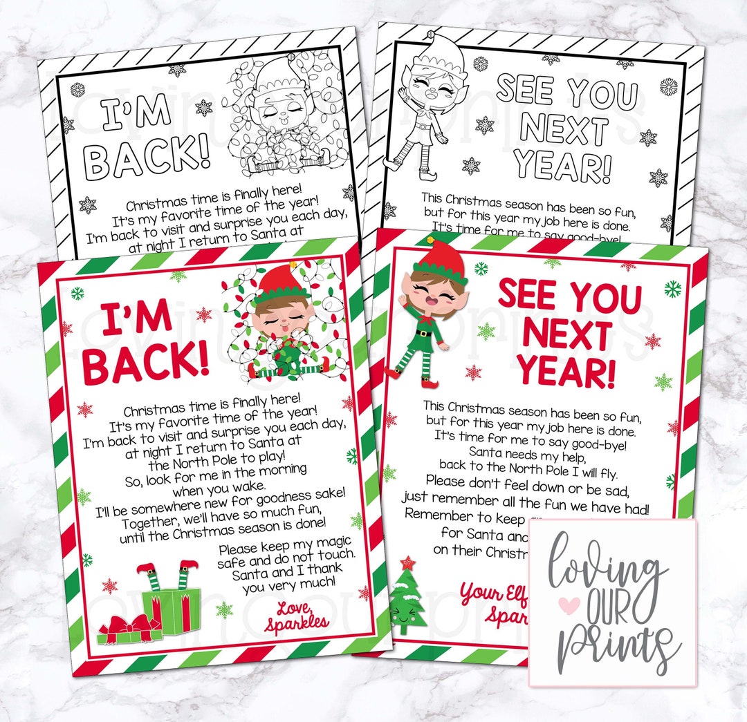 Elf Letter, Elf Letter Template, Elf Letters, Elf Letter Im Back, Elf ...