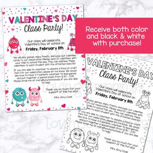 Valentines Day Class Party, Editable Valentines Day Class Party Flyer ...