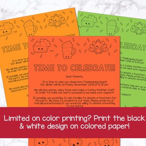 Thanksgiving Class Party, Editable Thanksgiving Class Party Flyer ...