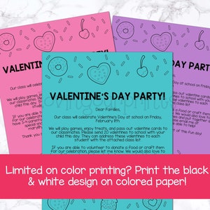 Editable Valentine's Day Class Party Flyer, Valentines Day Class Party ...