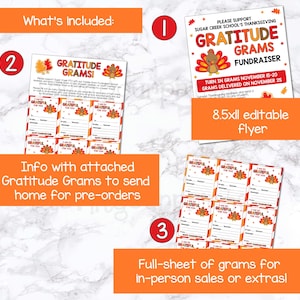 Gratitude Grams, Gratitude Gram Fundraiser, Thanksgiving Candy Grams ...