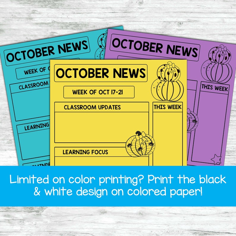 Editable Newsletter Template, Preschool Newsletter Template, Classroom ...