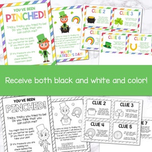 St Patricks Day Scavenger Hunt, Leprechaun Scavenger Hunt School, St ...