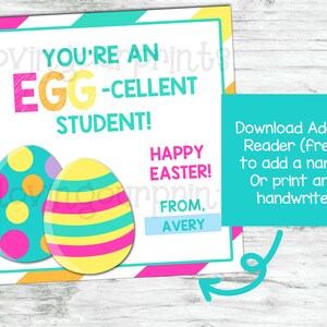 Eggcellent Easter, Editable Easter Tags, Egg-cellent, Editable Easter ...