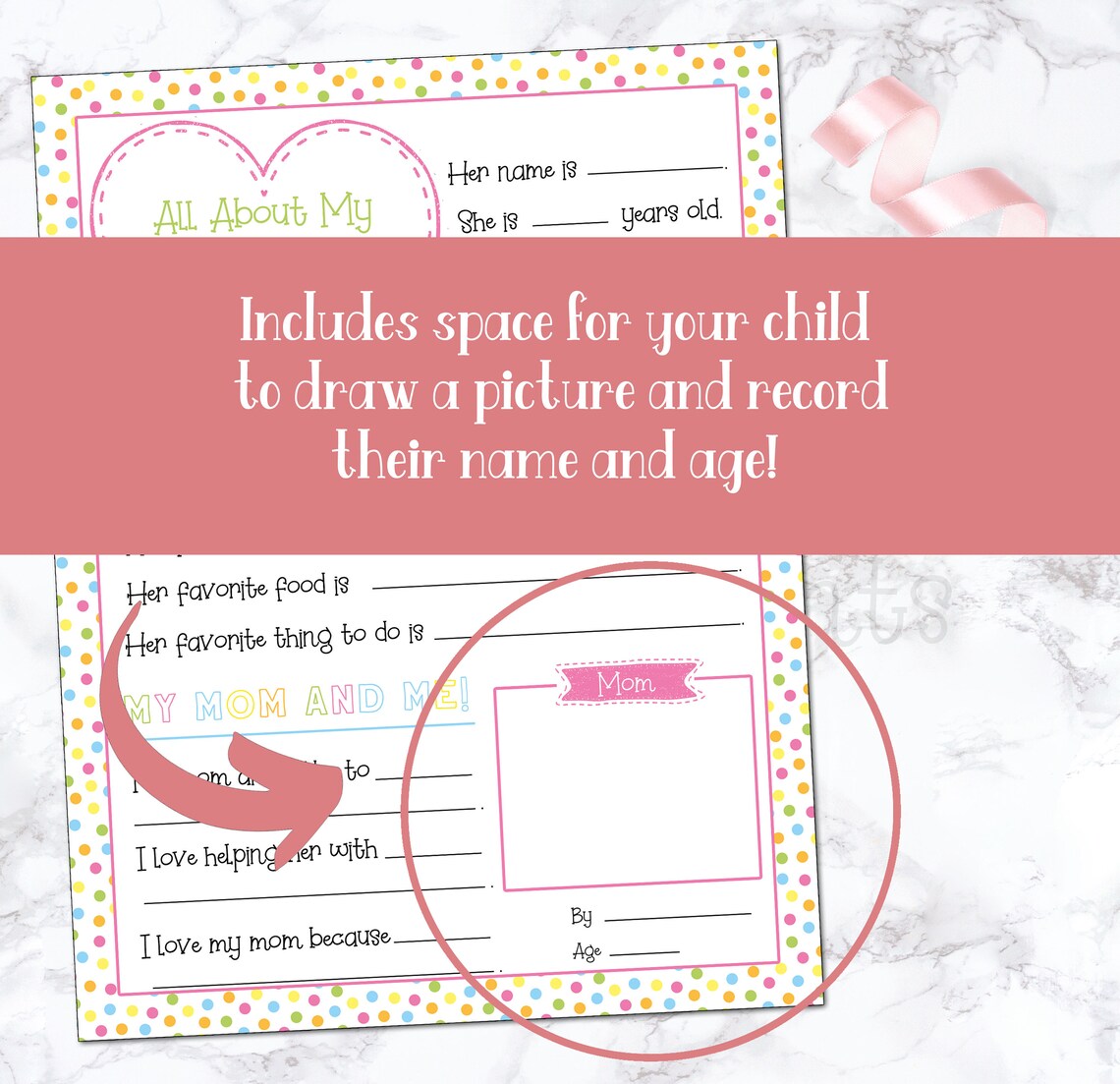 Mothers Day Fill In Mothers Day Gift Mothers Day Printable - Etsy