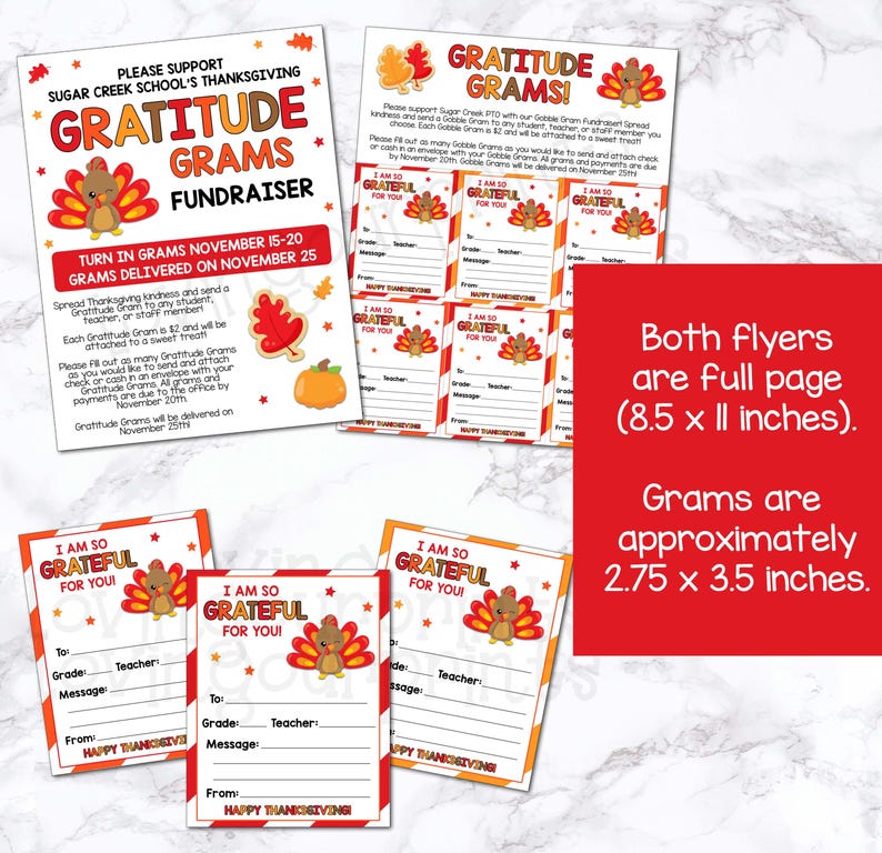 Gratitude Grams, Gratitude Gram Fundraiser, Thanksgiving Candy Grams ...