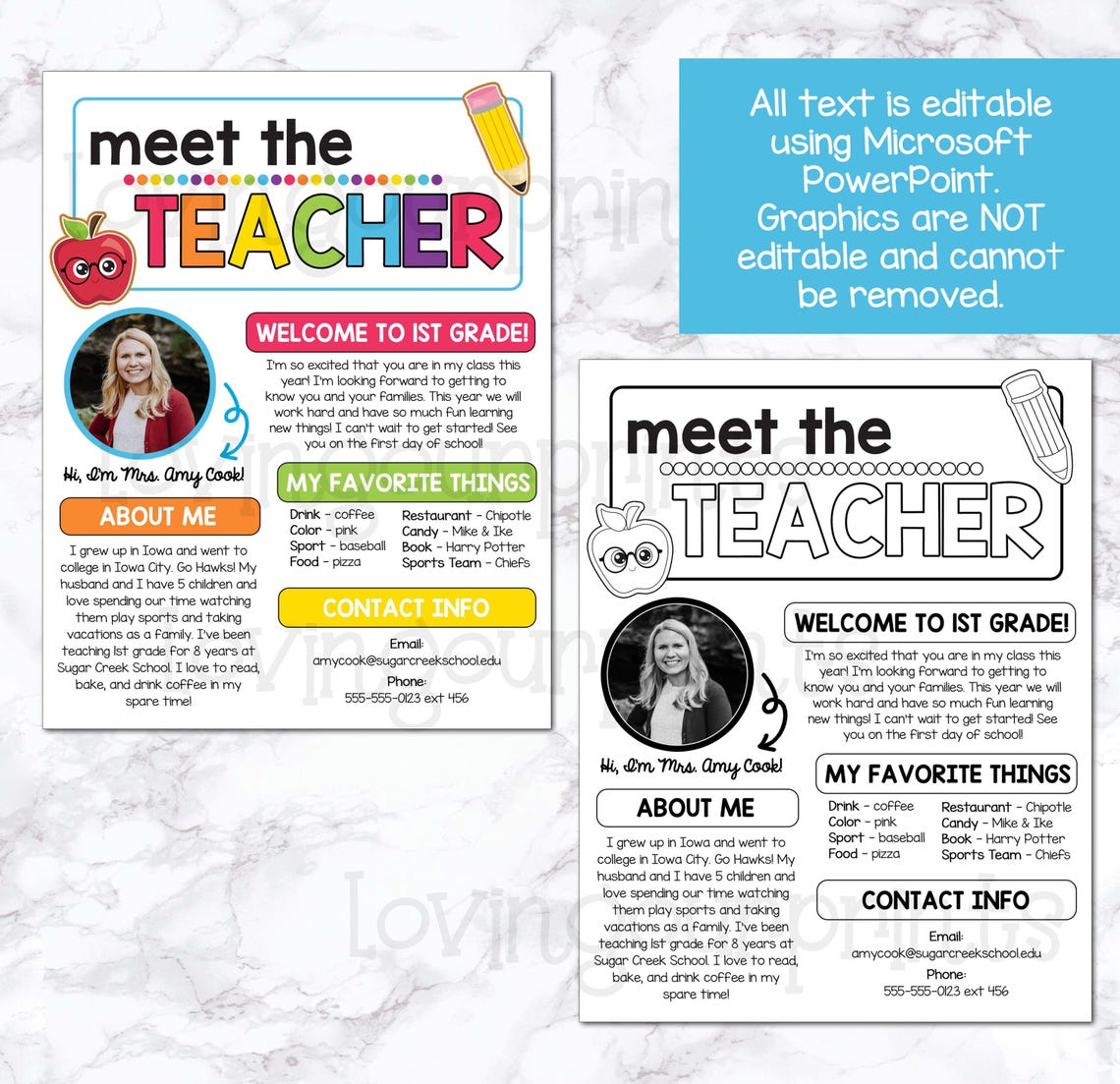 Meet the Teacher, Meet the Teacher Template, Meet the Teacher Editable ...