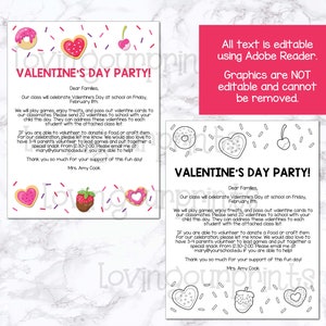Editable Valentine's Day Class Party Flyer, Valentines Day Class Party ...