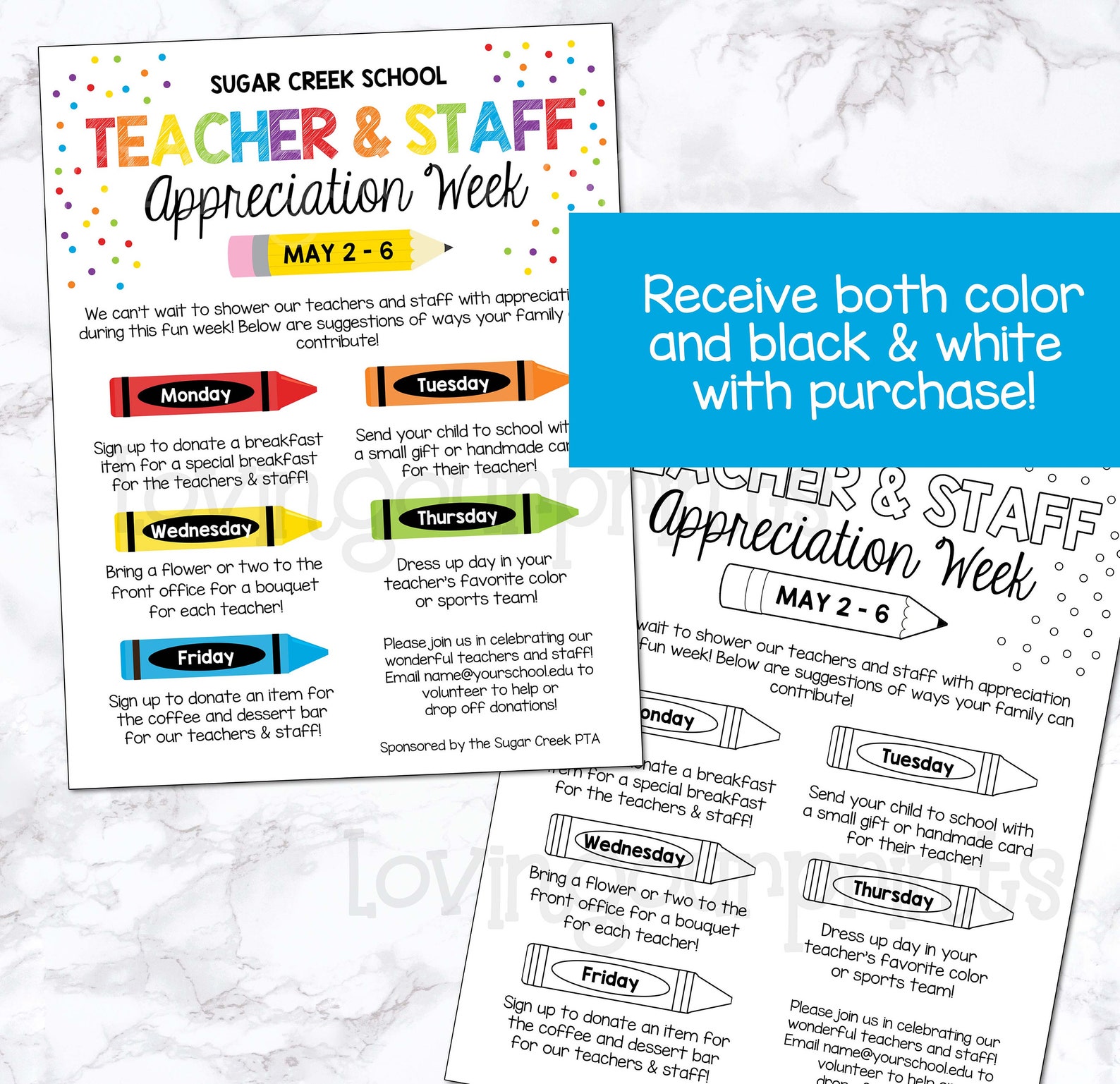 Editable Teacher Appreciation Week Editable Teacher | Etsy