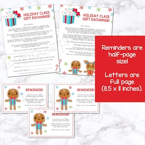 Gift Exchange Letter to Parents, Class Gift Exchange, Classroom Gift ...