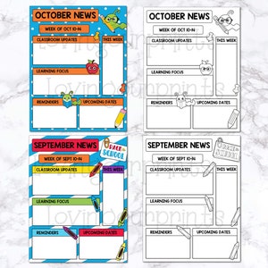 Back to School Newsletter Template, Back to School Newsletter ...