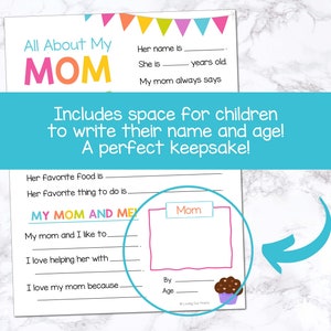 Mothers Day Card From Kids, Mothers Day Printable Card, Mothers Day ...