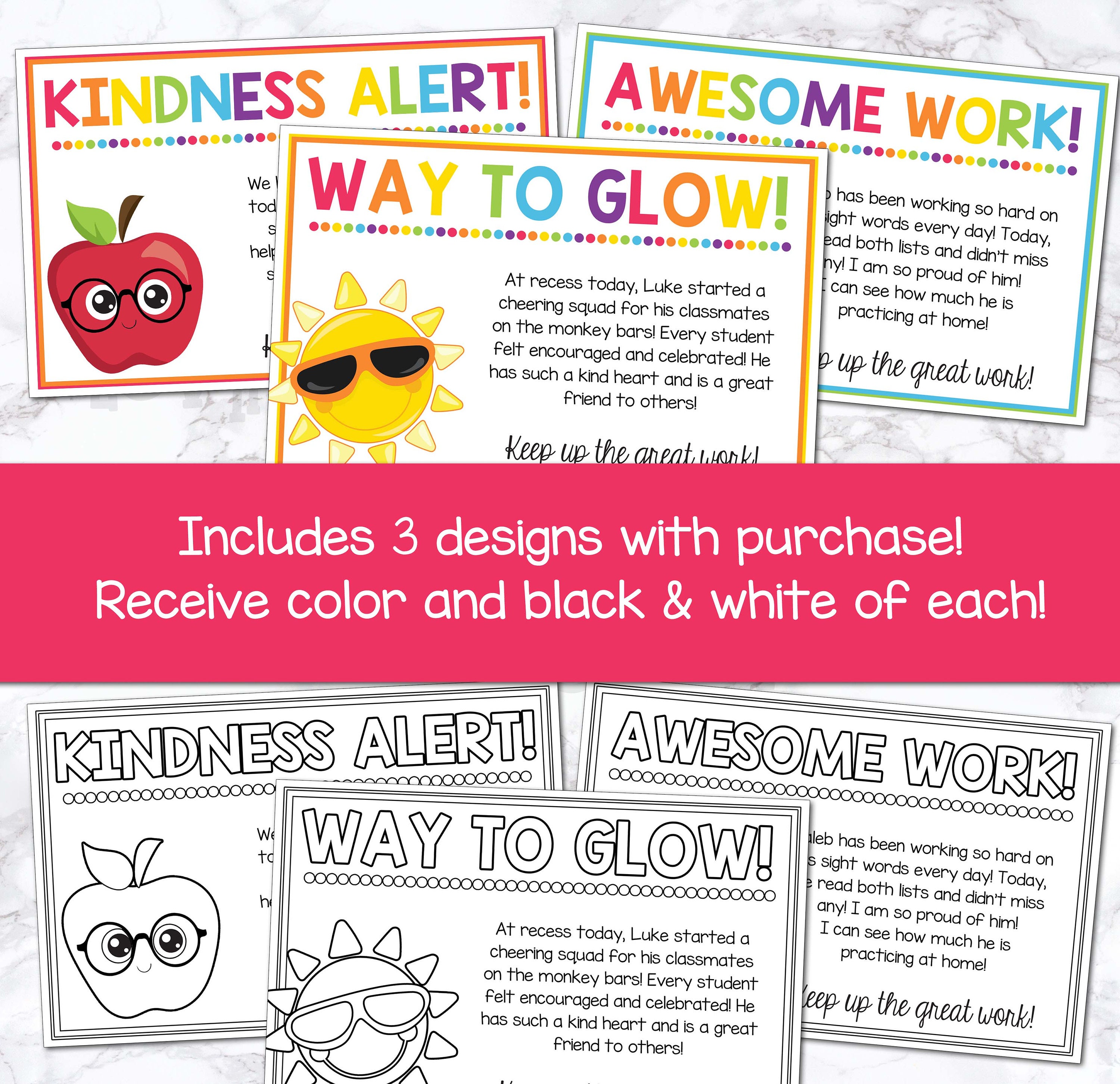 Positive Notes, Positive Notes From Teacher, Editable, Positive Notes ...