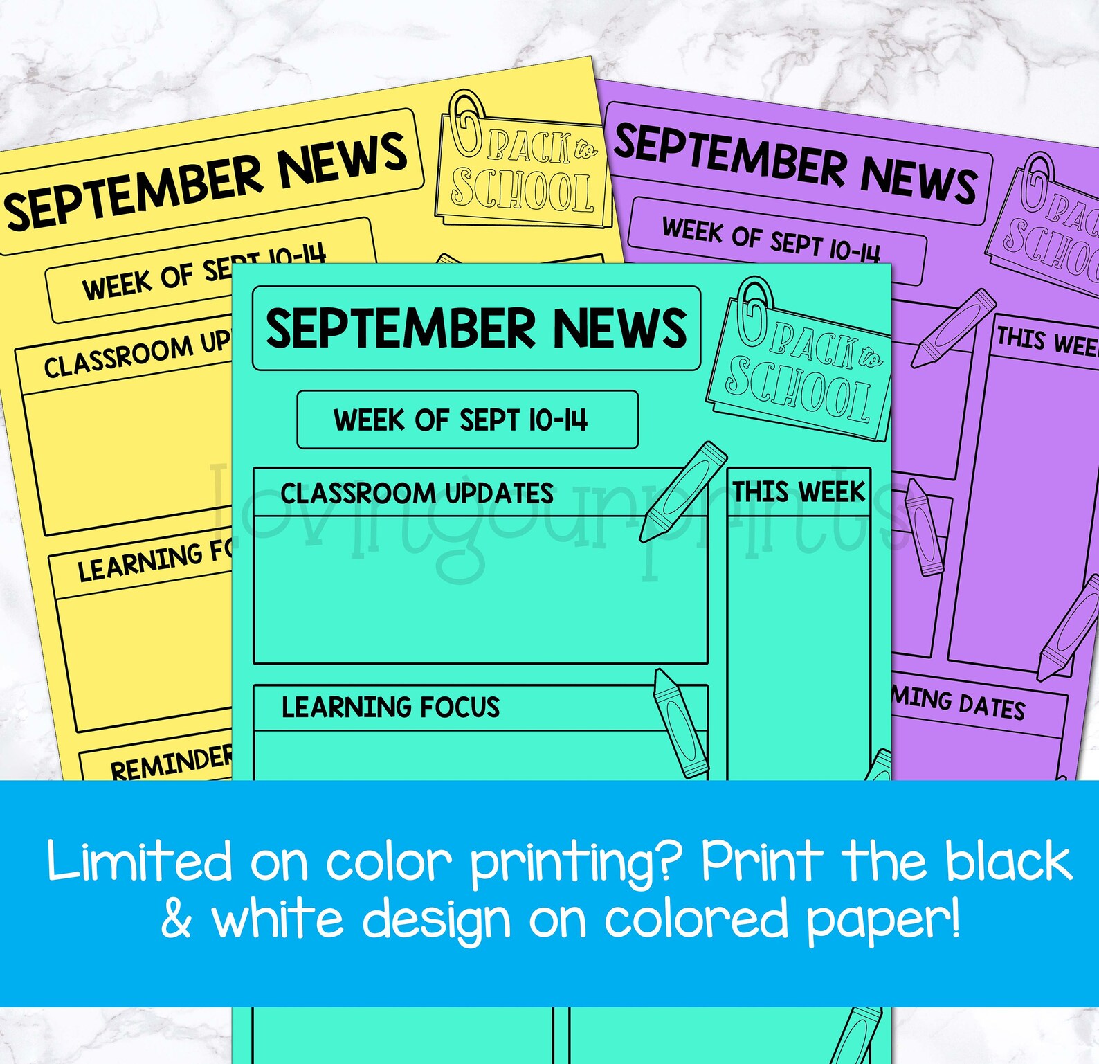 Back to School Newsletter Template, Back to School Newsletter ...