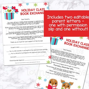 Christmas Book Exchange, Class Book Exchange, Holiday Book Exchange ...