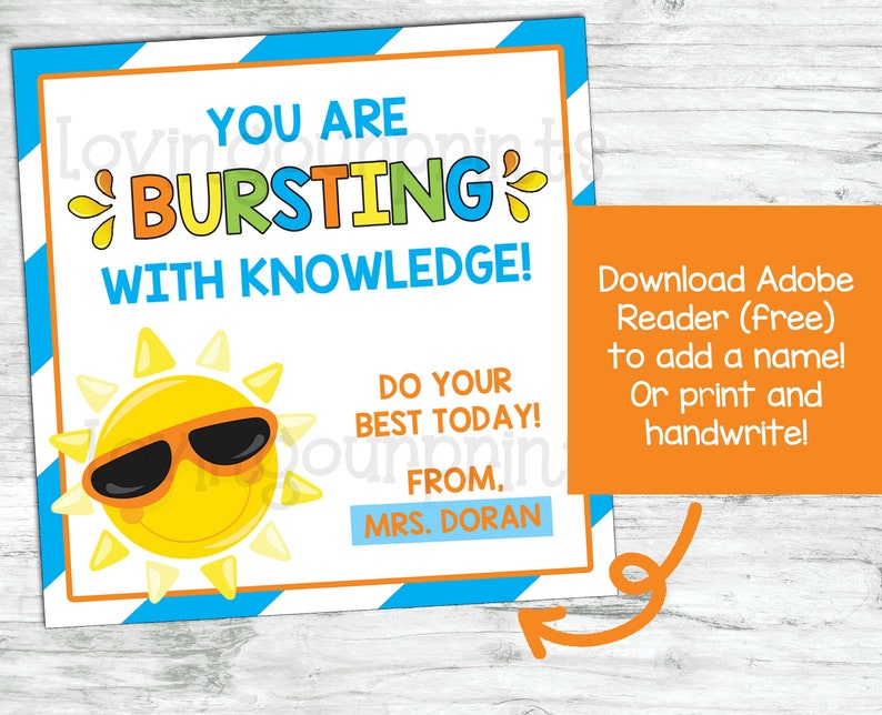 Testing Treats Testing Treat Bags Editable Testing Treat - Etsy