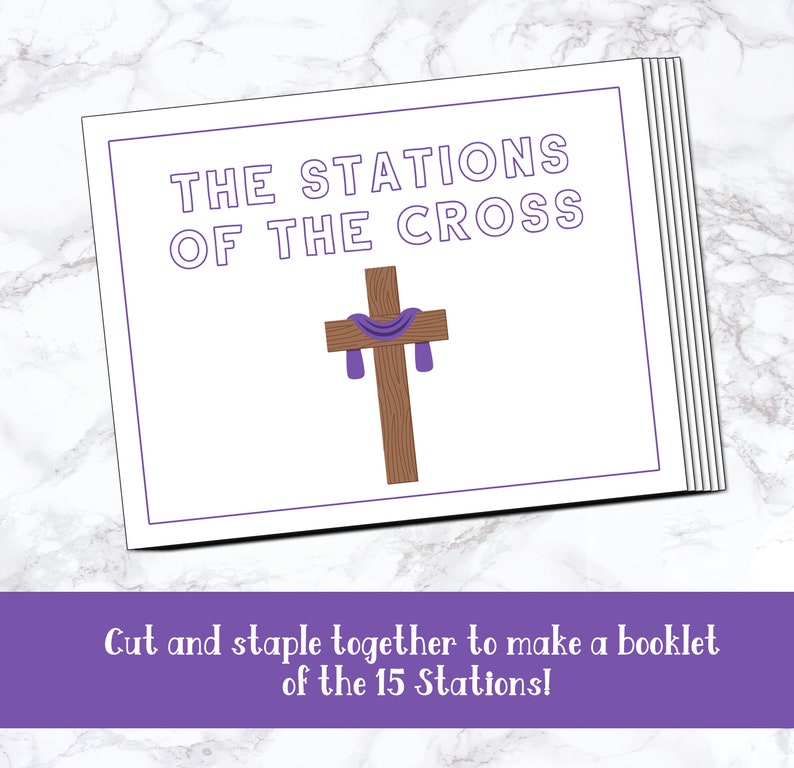 Stations of the Cross for Kids Easter Story Kids Stations of | Etsy