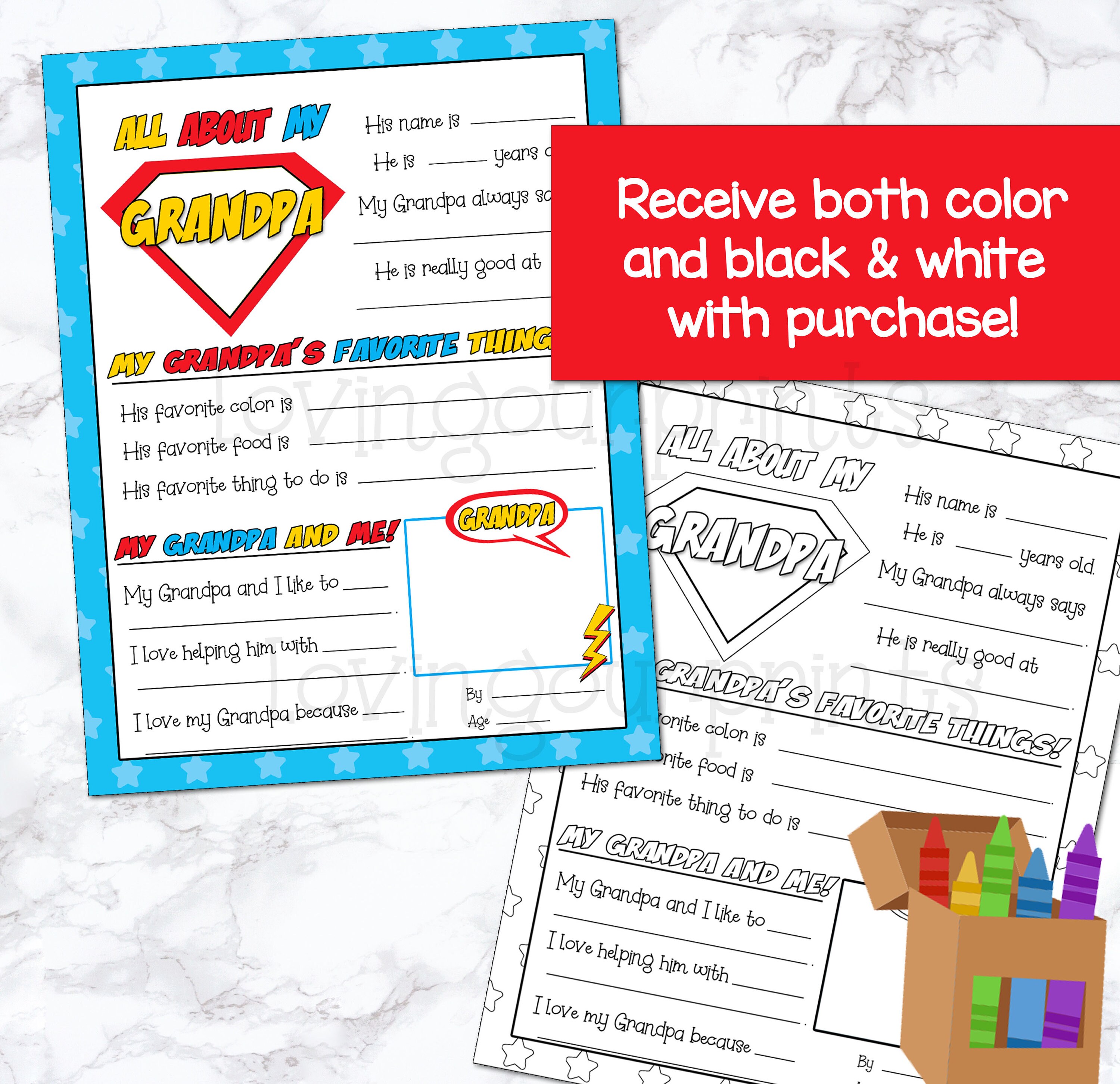 Grandparents Day Printable, Grandparents Day Gifts, Grandparent Gifts ...