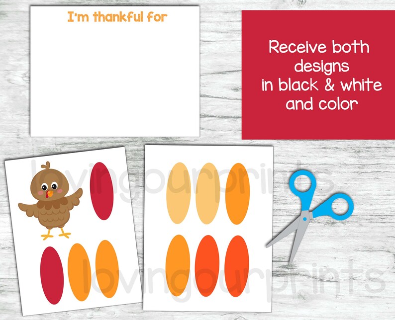 Thankful Turkey, Thankful Turkey Printable, I Am Thankful For, I Am ...