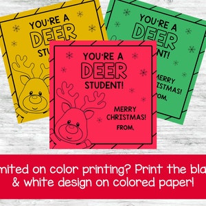 Student Gift Tags Christmas, Student Gift Tag From Teacher, Christmas ...