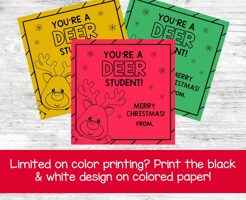 Student Gift Tags Christmas Student Gift Tag From Teacher - Etsy