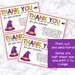 Editable Halloween Thank You Cards, Halloween Thank You Notes ...